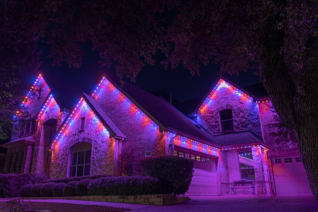 Permanent, Customizable LED Gemstone Lights from Mobile